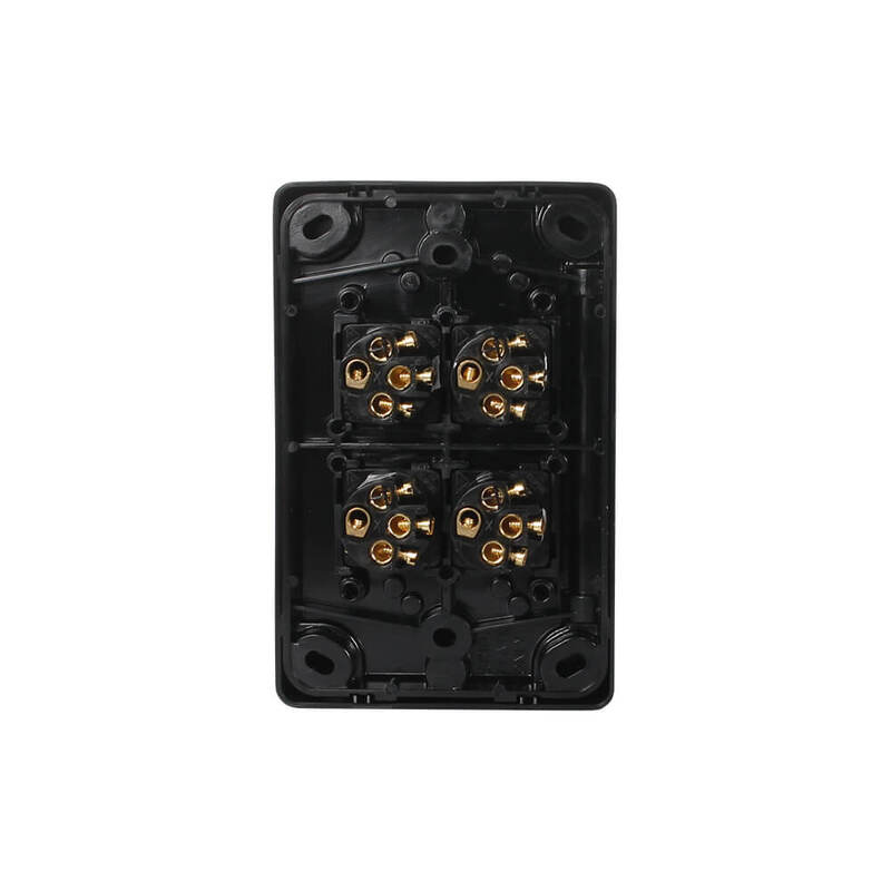 Clipsal C2034VABK | C2000 Series 4 Gang Switch 10A | Black