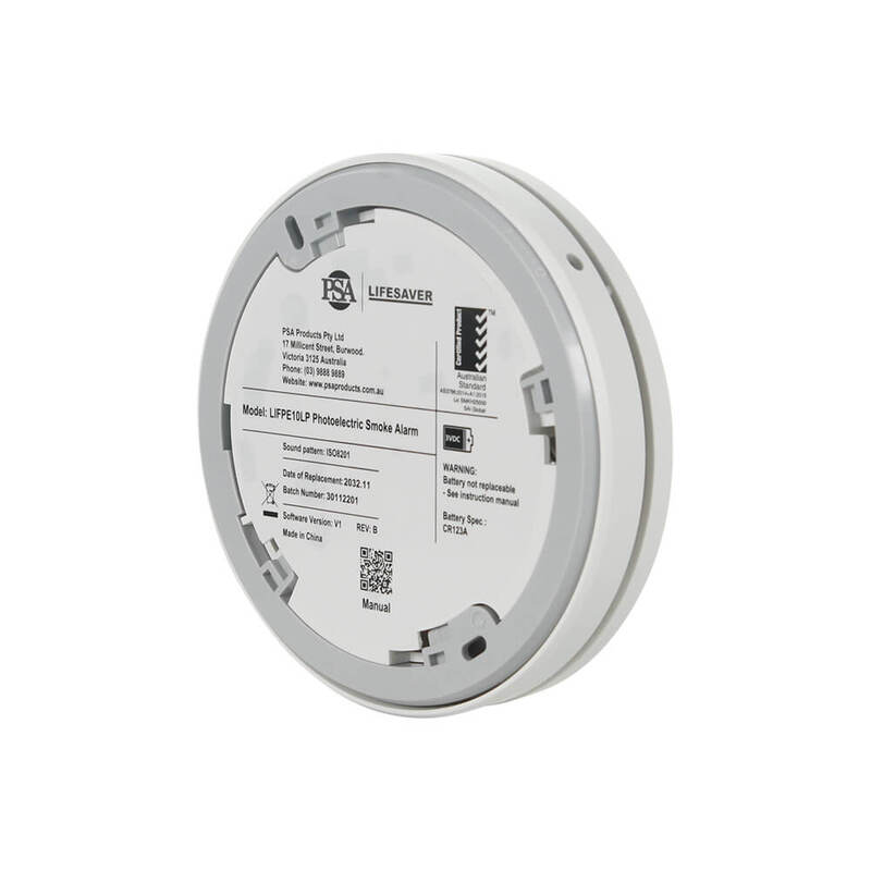 Lifesaver LIFPE10LP | Lithium Battery Photoelectric Slim Smoke Alarm ...