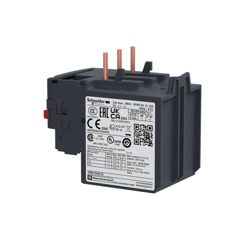 Schneider Electric TeSys LRD08 | Thermal Overload Relay 2.5 - 4 Amps