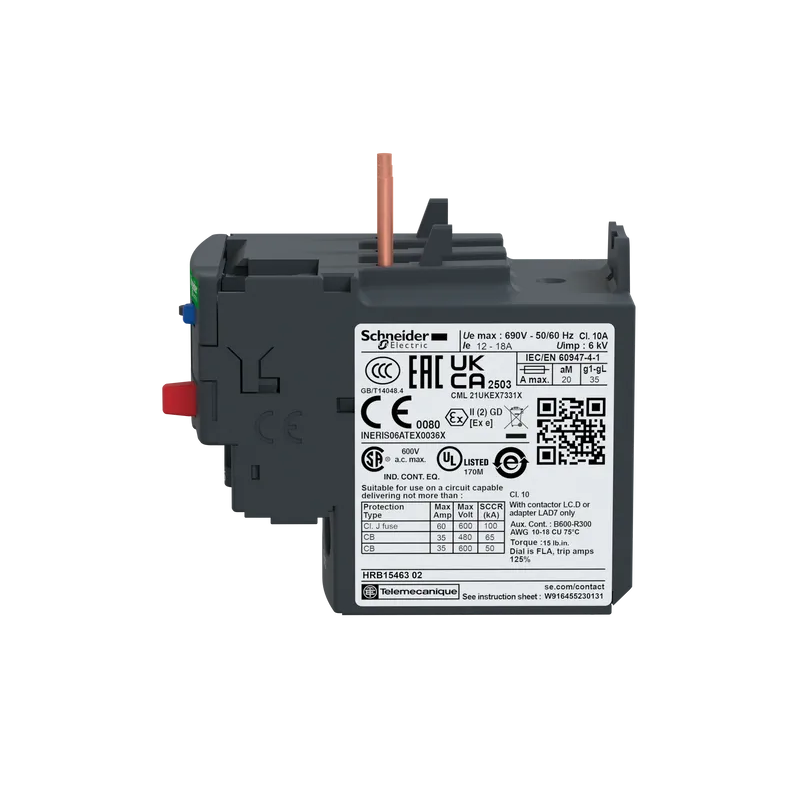 Schneider Electric TeSys LRD21 | Thermal Overload Relay 12 - 18 Amps