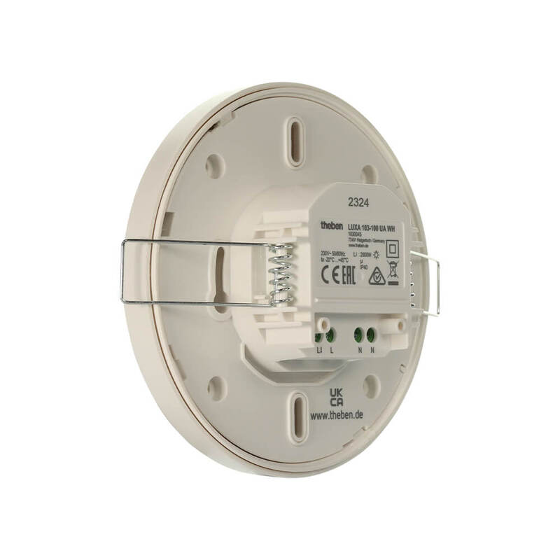 Theben LUXA-103-100-UA-WH | Luxa Ceiling 360° PIR Motion Switch | 12m