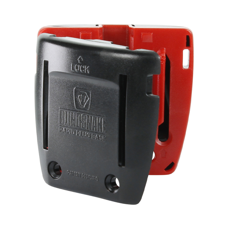 Melec ML-BS-PB | Blind Snake™ Rapid Plug Base | Black & Red