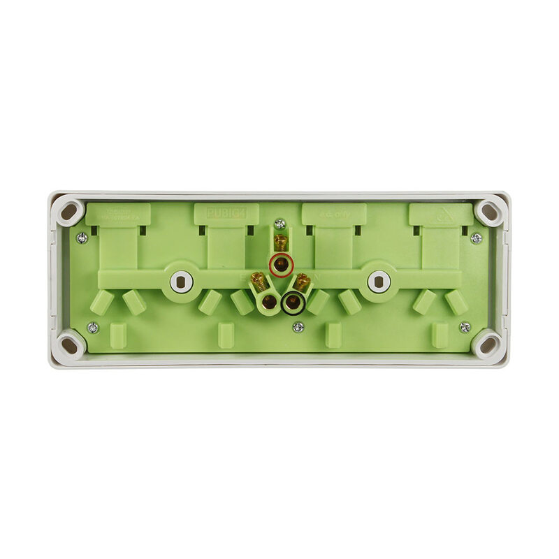 Trader PUBIG4 |4 Gang Fixed Power Point Double Pole 10A