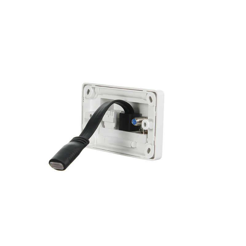 Trader Puma PUENTP3GTVA | Entertainment Plate With TV Accessories | White