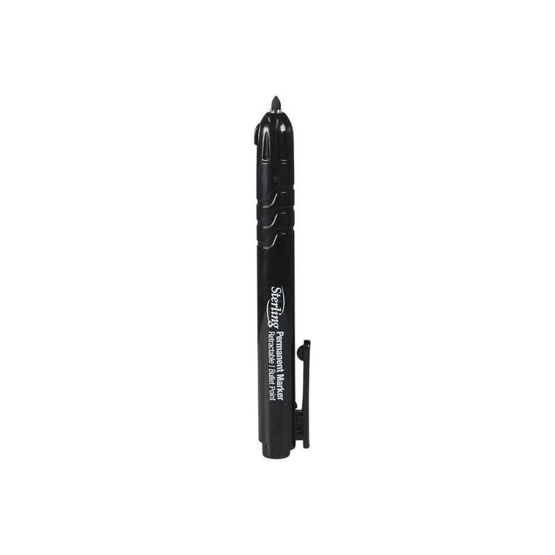 Sterling RPM-2B | Retractable Permanent Marker | 2 Pack | Black