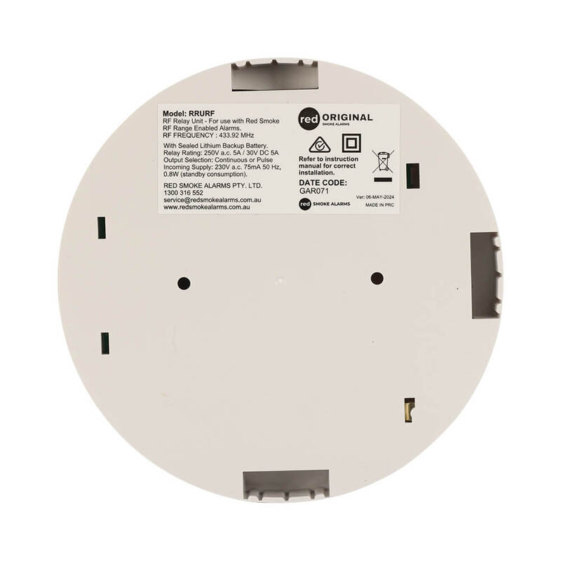 Red Smoke Alarms RRURF | 240v Relay Unit | Connects via RF Signal or ...