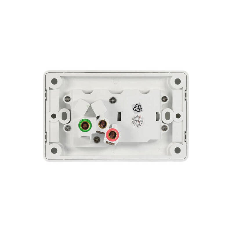 Tesla TESGPO1LD | Single Large Switch GPO 10A | White