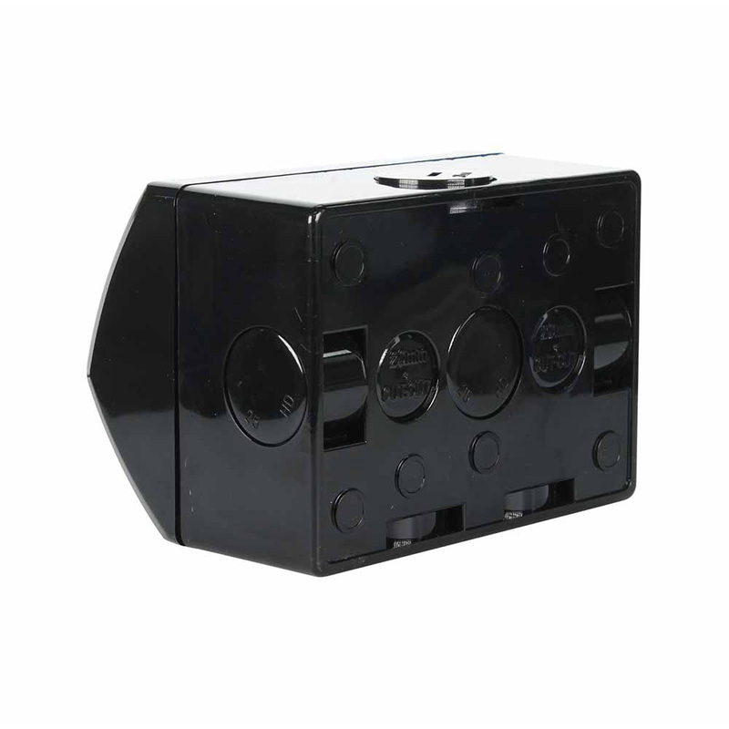 CSG WPOD10NCB | Weatherproof Double GPO 10 Amp | Black Outdoor Power Point