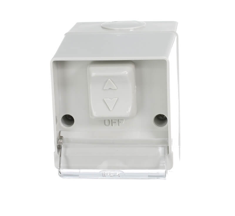 CLIPSAL WSC228-GY | Slimline Weatherproof Power Point 10amp | IP54