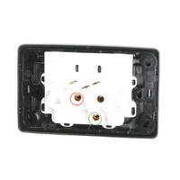 CLIPSAL 2025-BK | Black 10 amp Double Power Point | 2000 Series