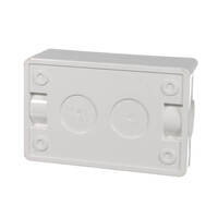 CLIPSAL 238/25 | Solid Mounting Block (25mm Entry) | White