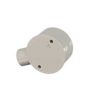 Clipsal 1 Way 25mm Round Shallow Junction Box | 240-25-1-GY | Jbox