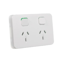 Clipsal Iconic 3025VW | Double Power Point GPO 10Amp Vivid White | 3025-VW