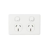 Clipsal C2025-15WE | Double Power Point 250V 15A | White