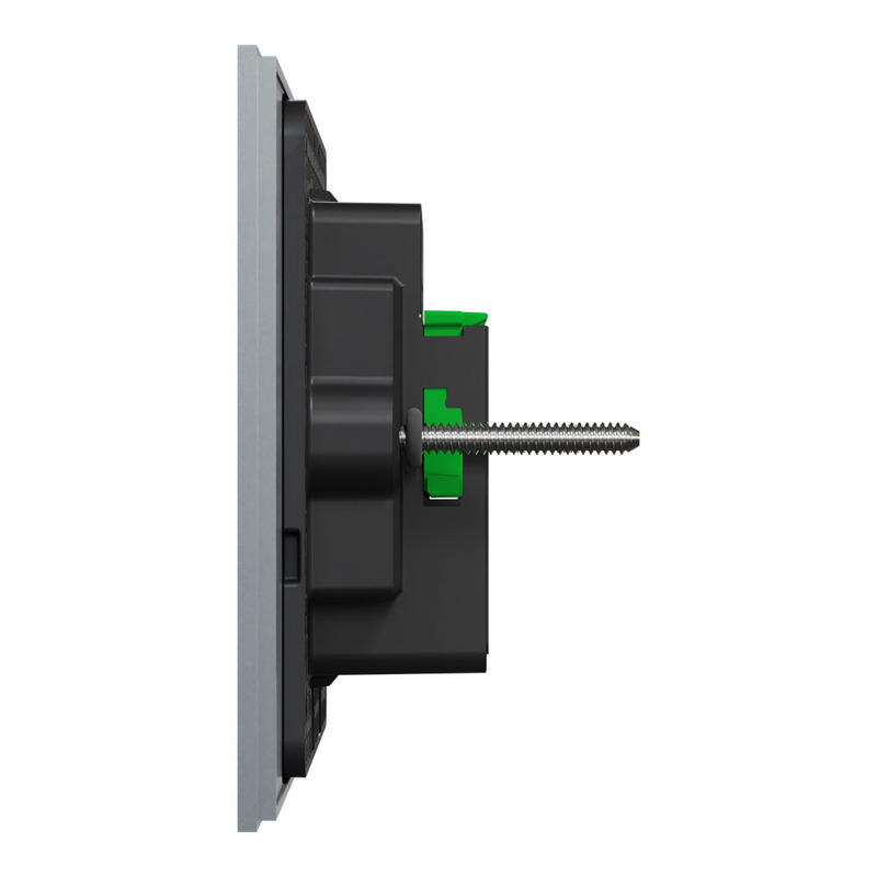 Clipsal Solis 1 Gang Switch Grid and Plate | Platinum