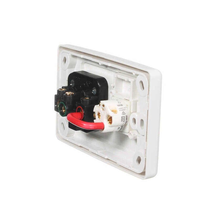Clipsal 2015/20-WE | 20Amp Single Power Point White | 2000 Series ...