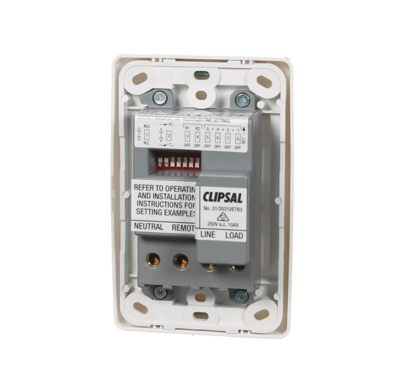 Clipsal 2031VETR3 | Electronic Time Delay Push Button Switch | Series 2000