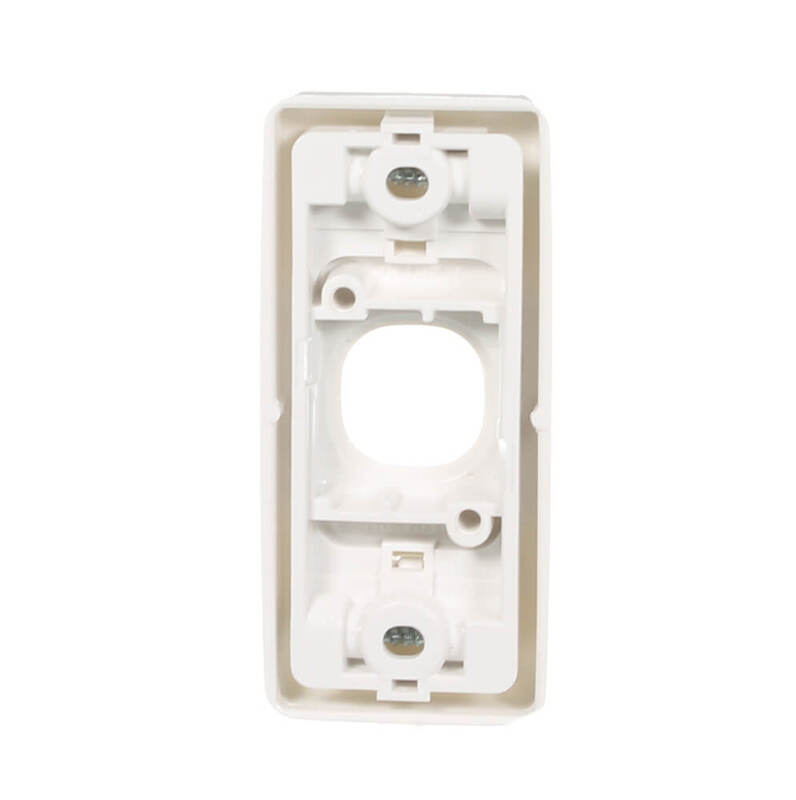 Clipsal 2031-WE | 1 Gang Architrave Grid & Surround White | 2000 Series