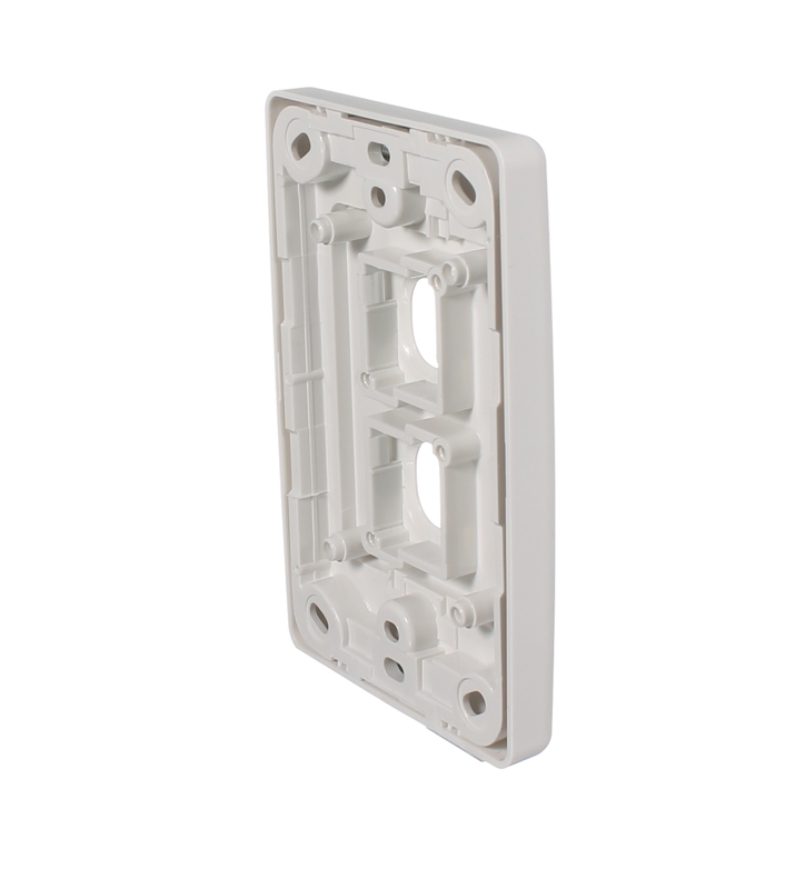 Clipsal 2032VH-WE | 2 Gang Grid And Surround 2000 Series White