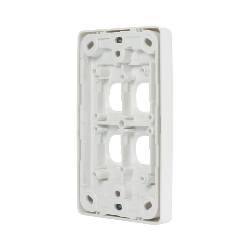 Clipsal 2034VH-WE | 4 Gang Grid And Surround 2000 Series White