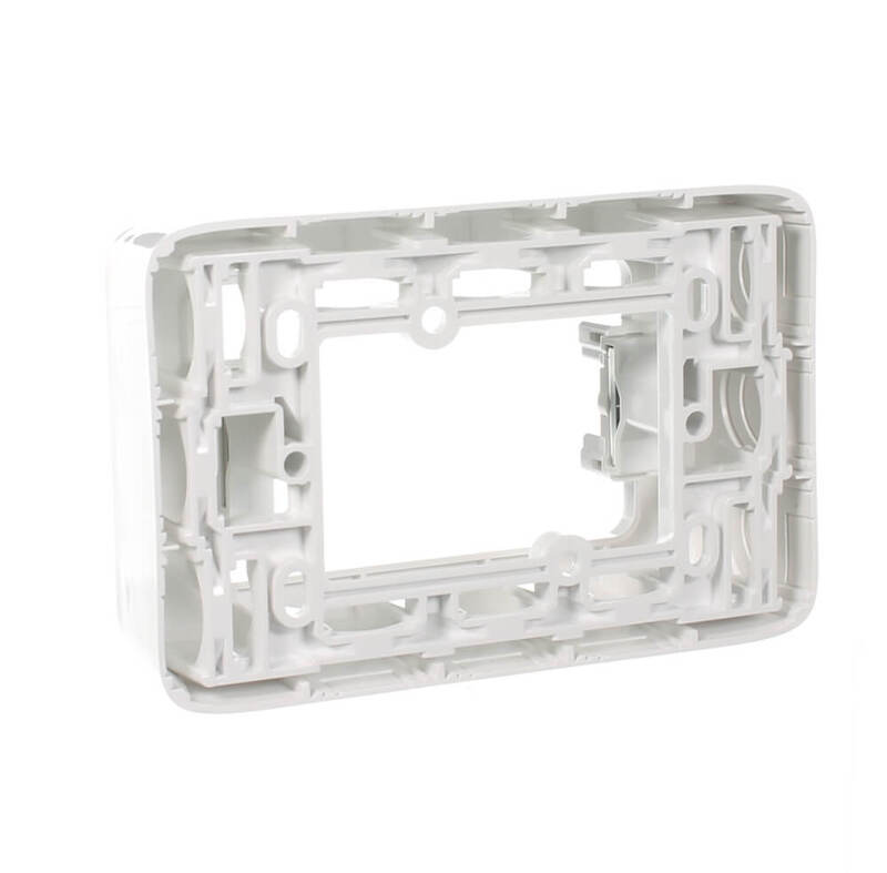 Clipsal Iconic 3000DM-VW | Mounting Block One Gang 40mm Deep Vivid White