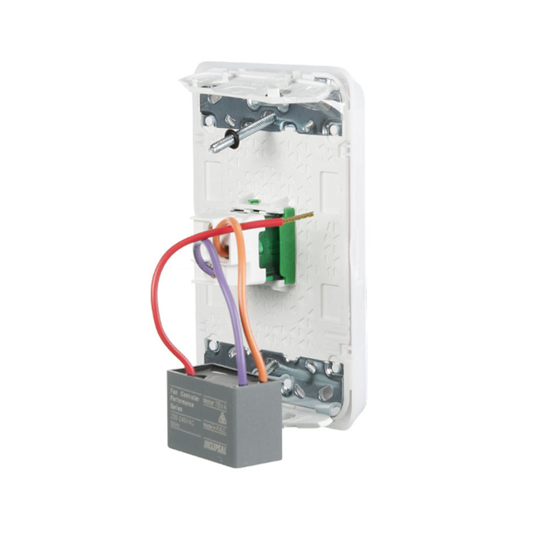 Clipsal Iconic 3041VF3CSF- Fan Speed Controller, 75VA | 3041VF3CSF-VW ...