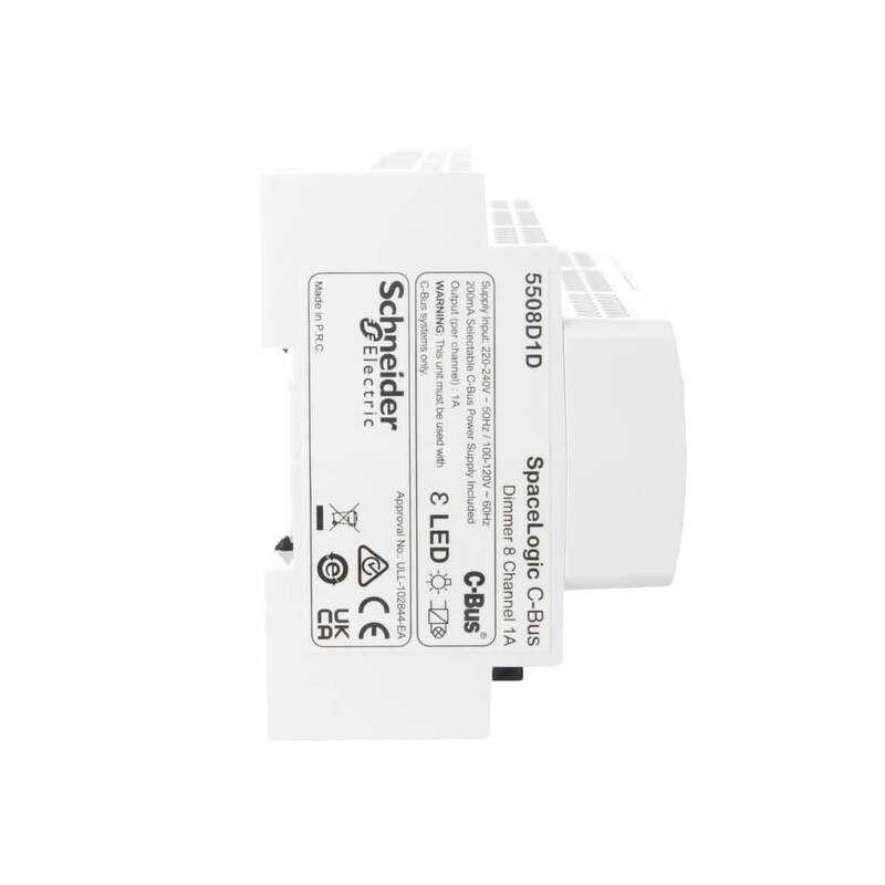 Clipsal Schneider 5508D1D | C-Bus Dimmer 8 Channel With Power Supply
