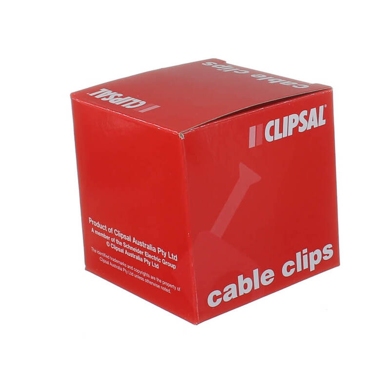 Clipsal 564M8 | CABLE CLIP SUIT 8MM ROUND WHITE 100 PACK