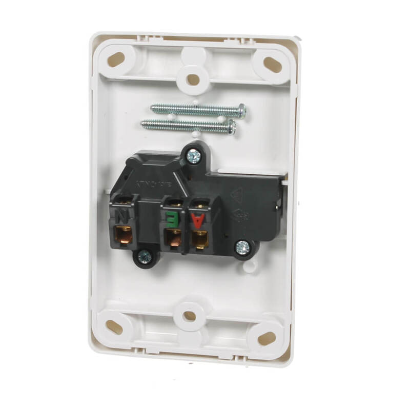 Clipsal Classic C2015V-WE | 10Amp Single Vertical Socket Outlet White