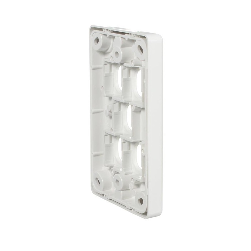 Clipsal C2035VH-WE | 5 Gang Grid And Surround Classic Series White