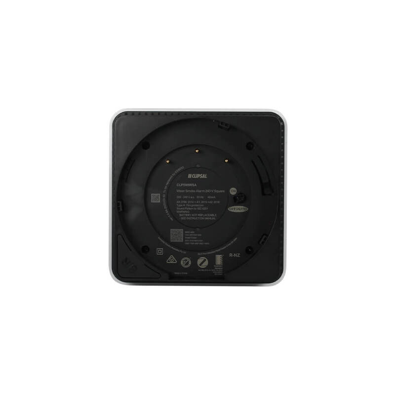 Clipsal CLP599WSA | Clipsal Wiser Smoke Alarm 240V Square