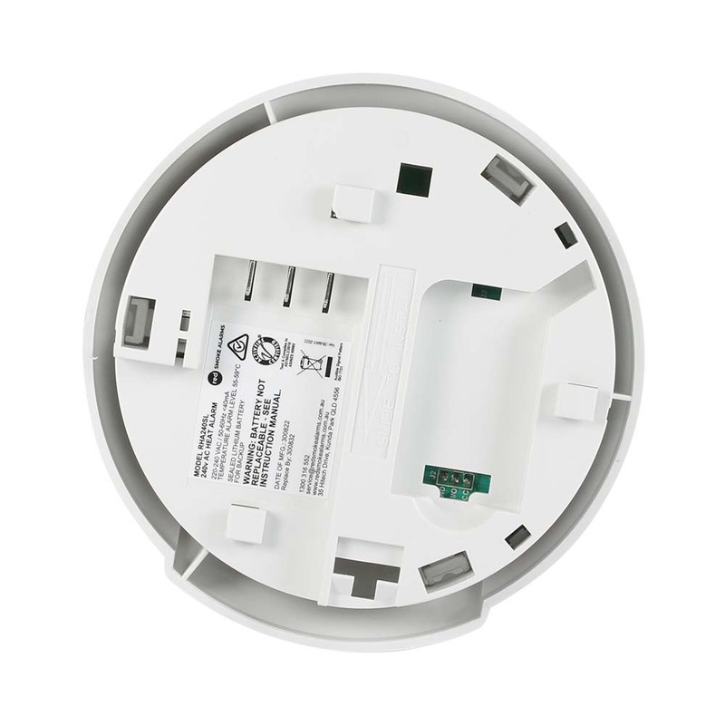 Red Smoke Alarms RHA240SL | Heat Alarm 240v | 10 Year Lithium Battery ...