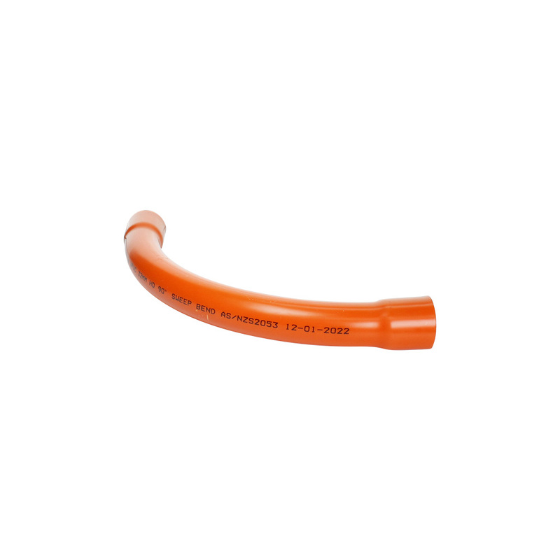 NLS SWB32-90 | 32mm PVC Sweep Bend 90 degree orange Heavy Duty