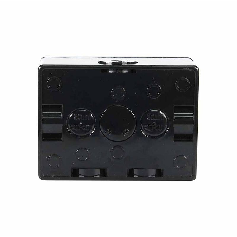 CSG WPOD10NCB | Weatherproof Double GPO 10 Amp | Black Outdoor Power Point