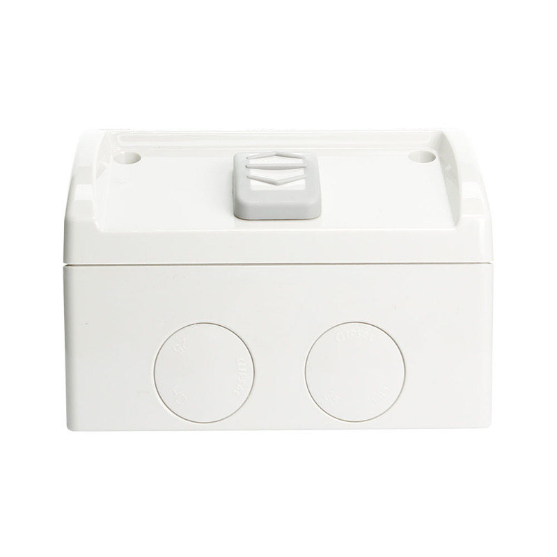 CLIPSAL WSC227/1 | Single Weatherproof Power Point GPO | Resistant Grey