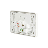 Clipsal 2025-WE | Double power point GPO 10Amp | White (2000 Series)