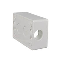 CLIPSAL 238/25 | Solid Mounting Block (25mm Entry) | White