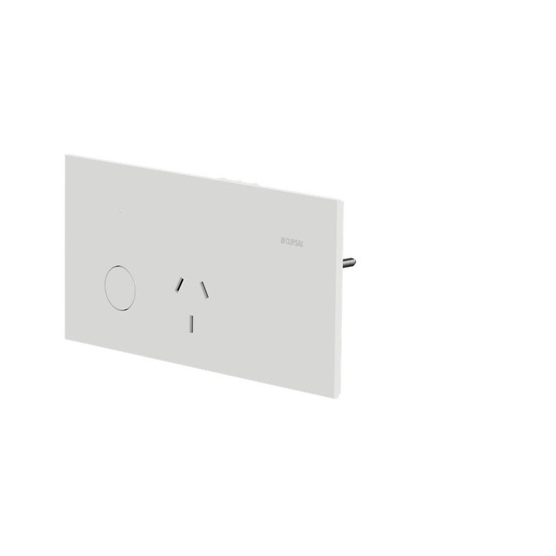 Clipsal 1010CSZ-ZW | Solis Horizontal Mount Single GPO | Matte White ...