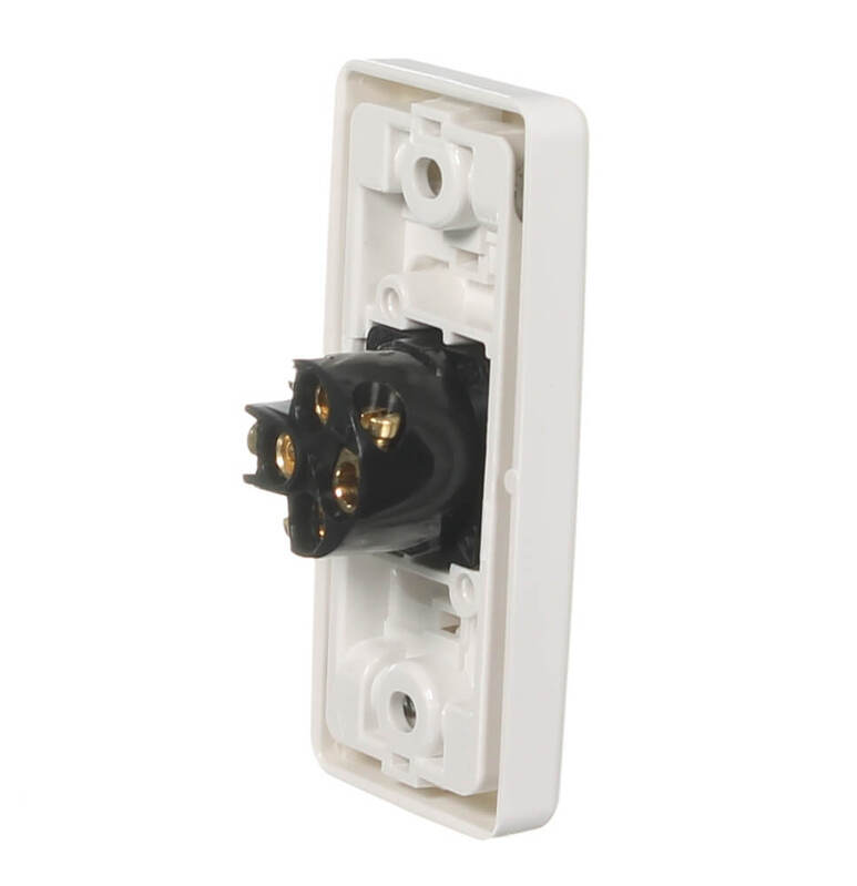 Clipsal 2030-WE | 1 Gang Architrave Switch 10amp White | 2000 Series