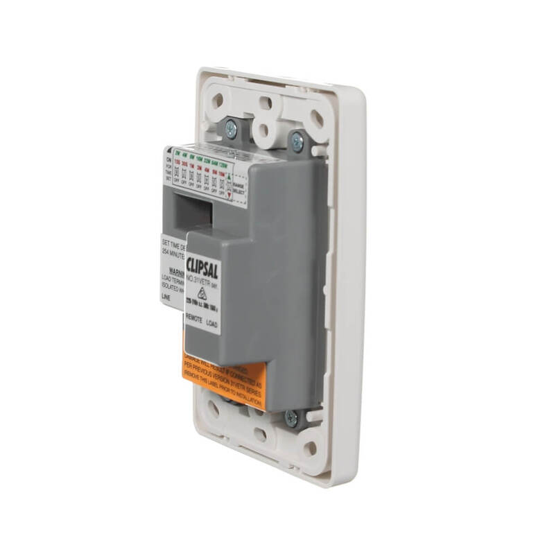 Clipsal 2031VETR | Electronic Time Delay Push Button Switch | Series 2000