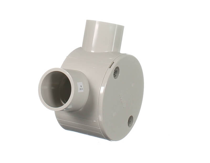 Clipsal 240-25-3-GY | 3 Way 25mm Round Shallow Junction Box