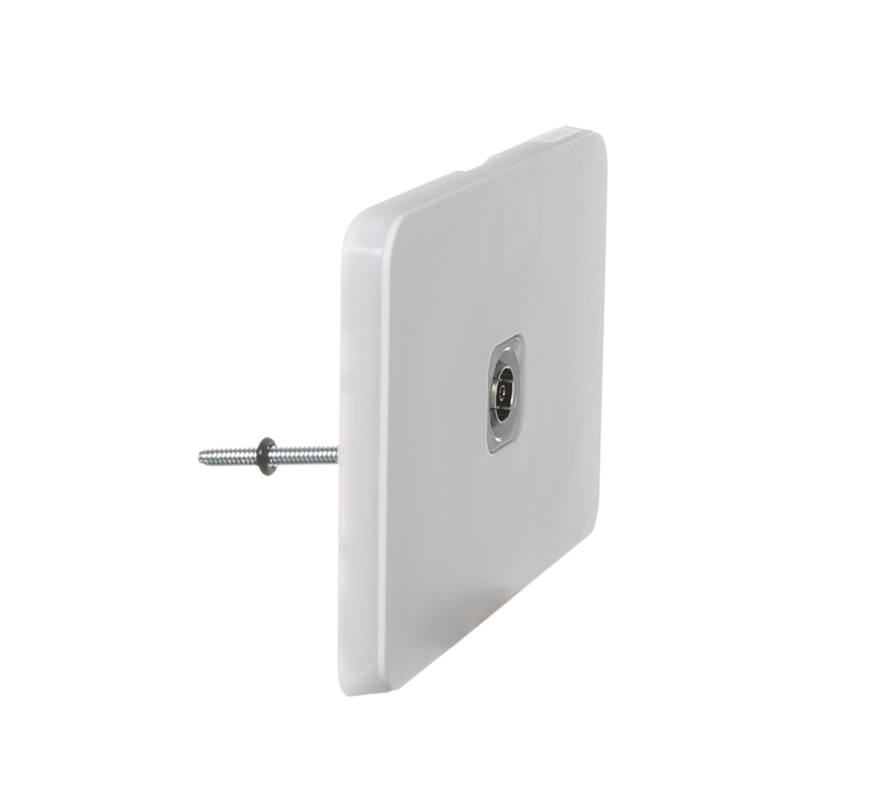 Clipsal Iconic 3041VTV75F-VW | Coaxial Outlet Pal To F-Type Vivid White