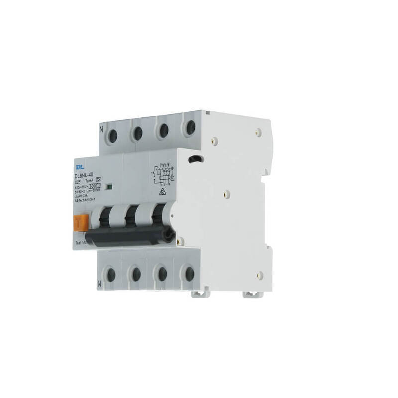 NLS 30822 | 25Amp 6kA | 4 Pole RCBO | Type A