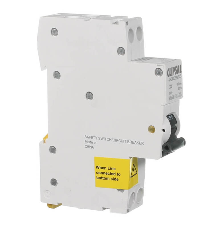 Clipsal 20amp 4RCBE220/30s | RCBO 1p+n 1m 20a 6kA 30mA Slim