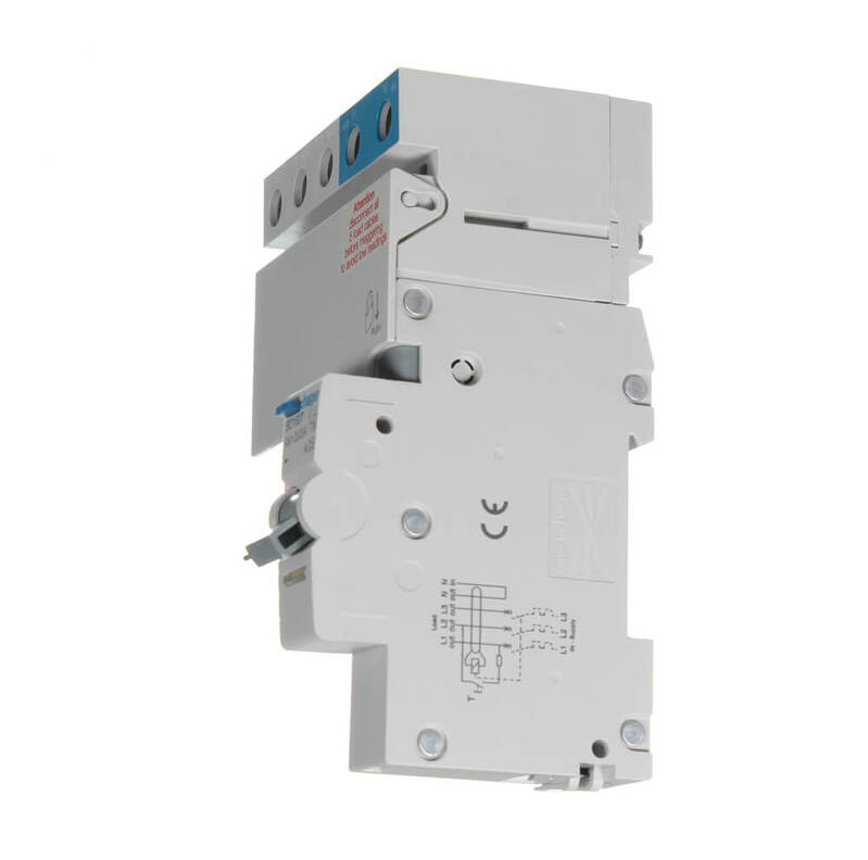 HAGER BD163T | 63Amp RCD Add-on-block 3 Pole | 1 Module 30mA