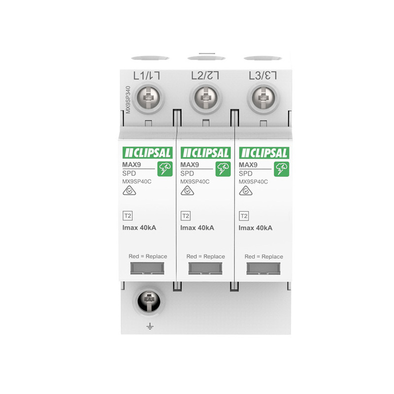 Clipsal MX9SP340 | MAX9 SPD 3P 40kA Surge Protection Device