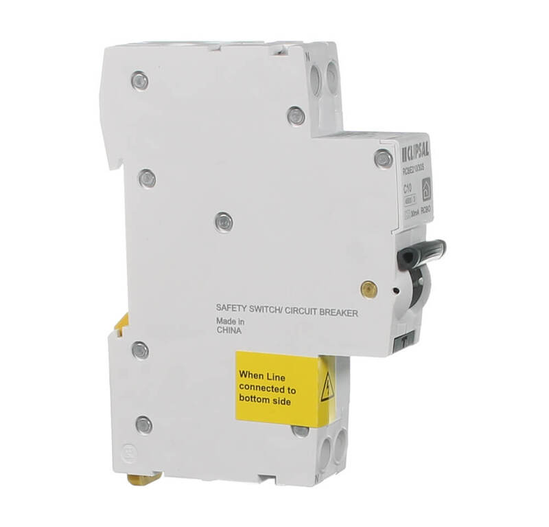 Clipsal 10AMP RCBE210/30S RCD/MCB 1P+N 1M 10A 4.5kA 30MA SLIM