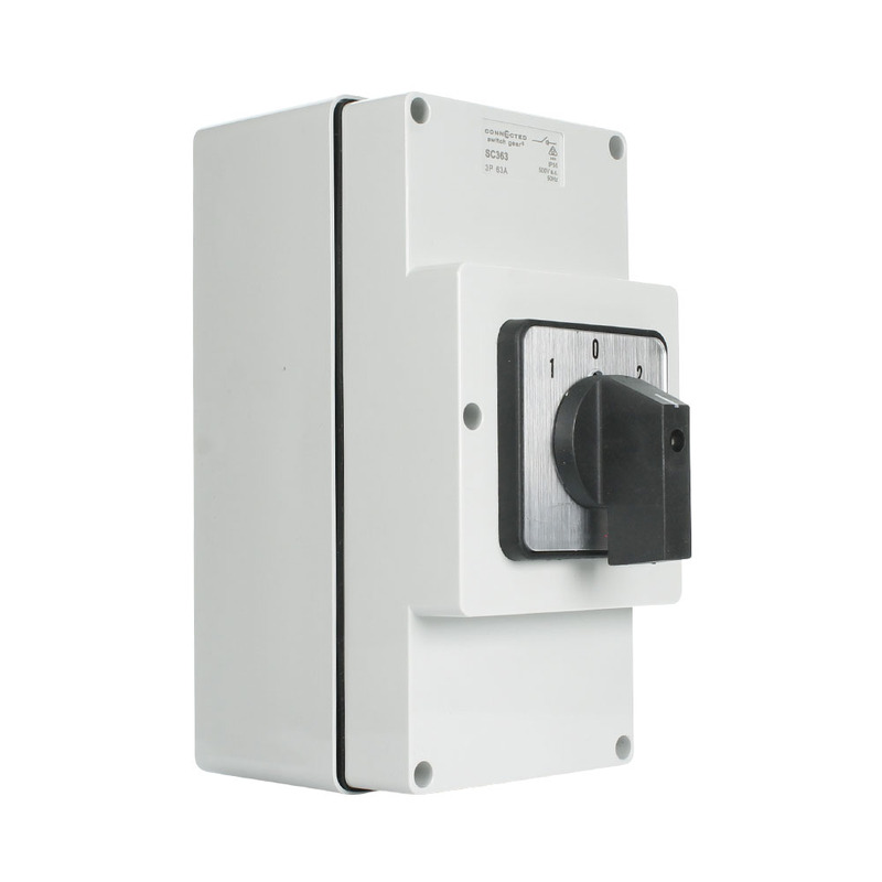 CSG SC363 | Changeover Switch 3 Pole 63Amp Surface Mount Switch | IP55
