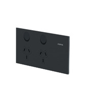 Clipsal 1025-PT | Solis T Series Horizontal Double GPO | Platinum Power ...