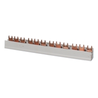 Hager KDN380A | 12 Pole 3 Phase Fork Style Insulated Busbar 80A 16mm²
